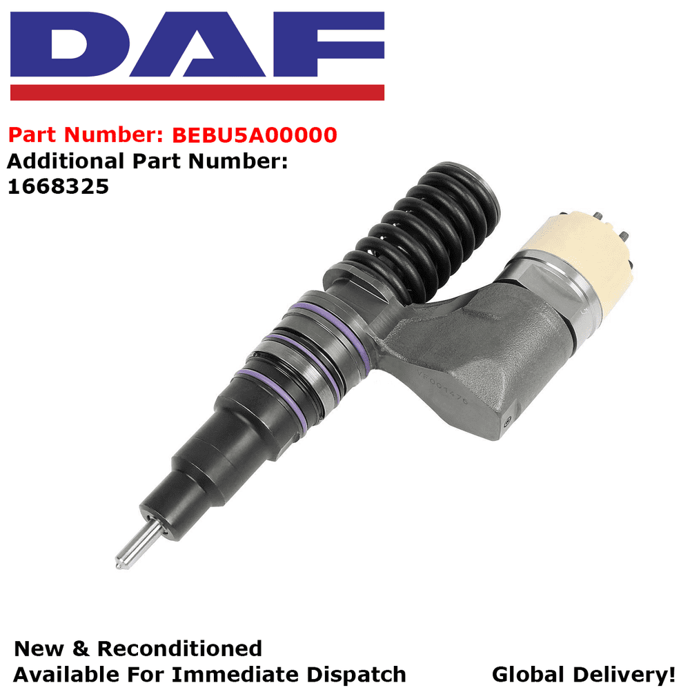DAF CF 85FAN NEW AND RECONDITIONED DELPHI DIESEL INJECTOR 1668325 ...
