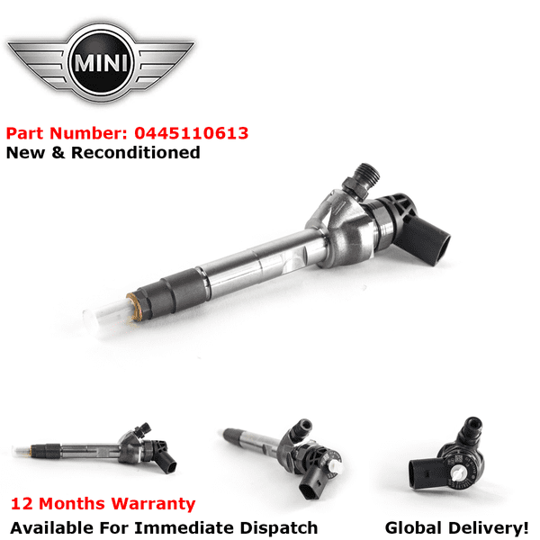 Mini Cooper 2 0l NEW Bosch Diesel Injector 13538514146 - 0445110613