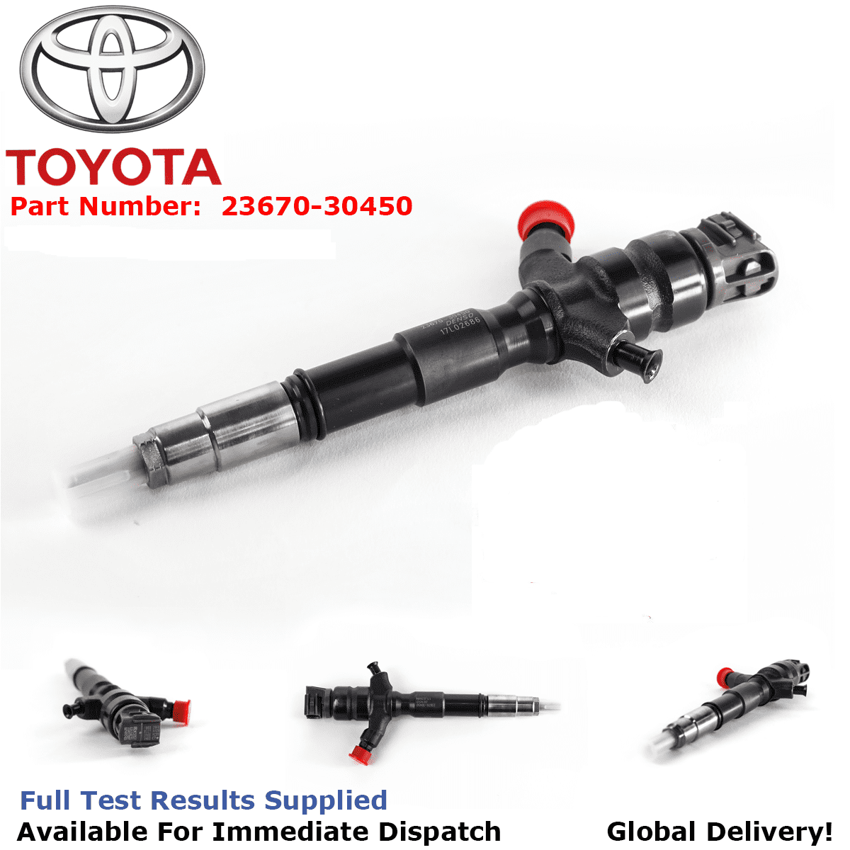 Toyota Hilux Reconditioned Denso Diesel Injector - 23670-39455
