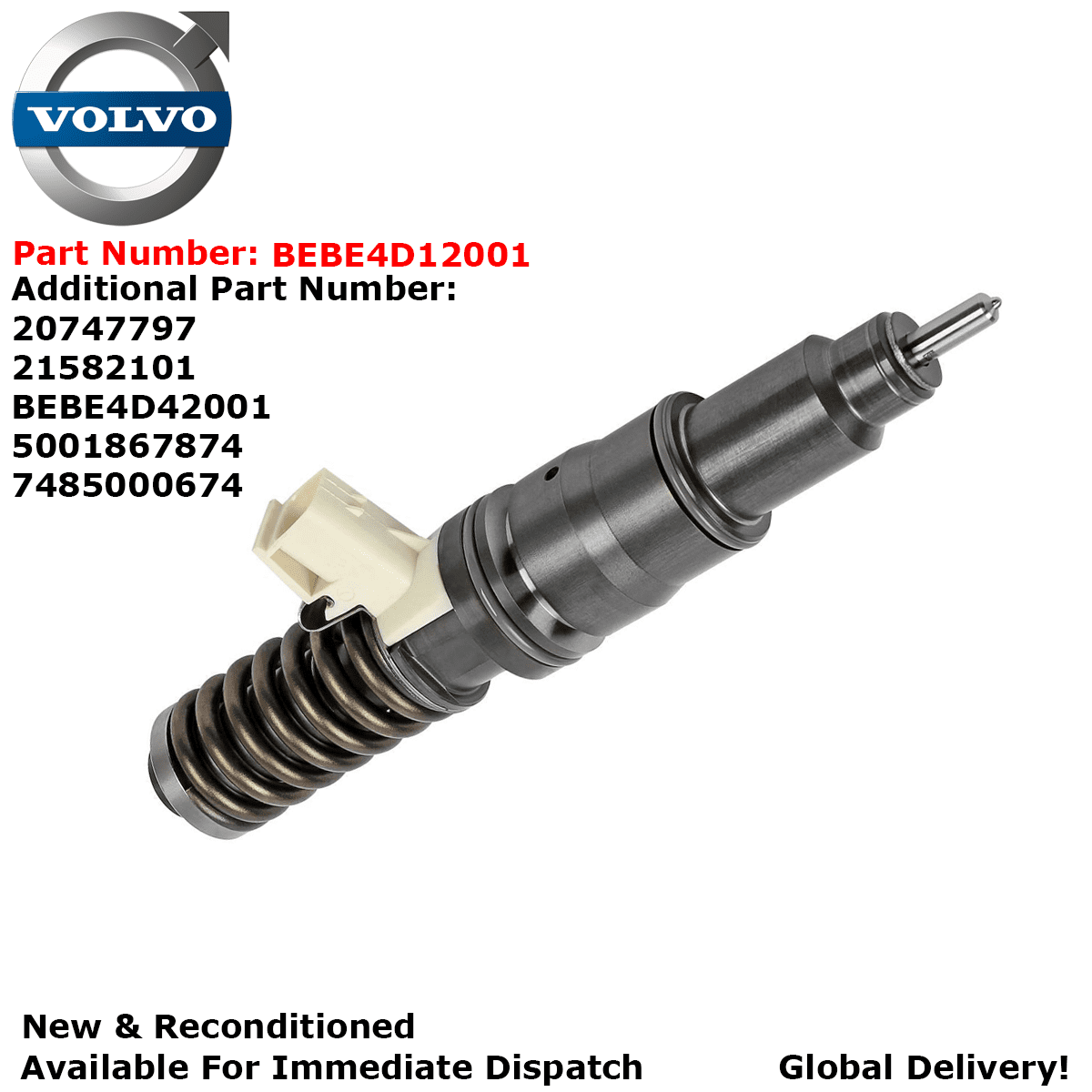 VOLVO DELPHI DIESEL INJECTOR - 20747797