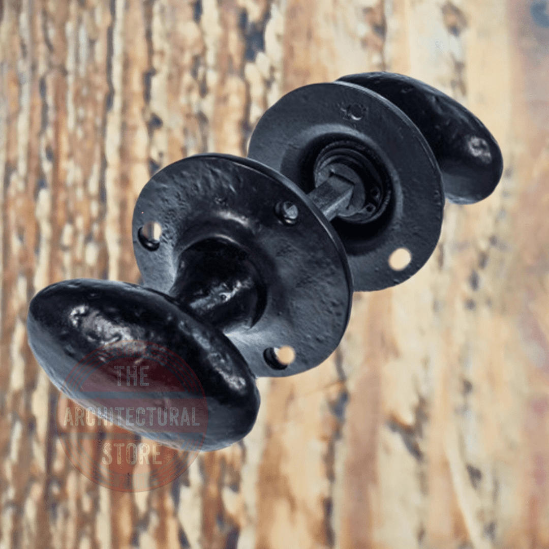 Antique Black Oval Mortice Door Knob