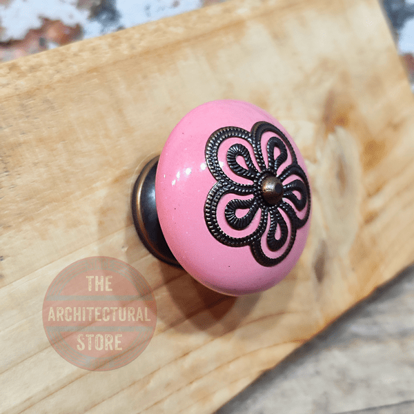 Barbie Pink Ceramic Cupboard Knob