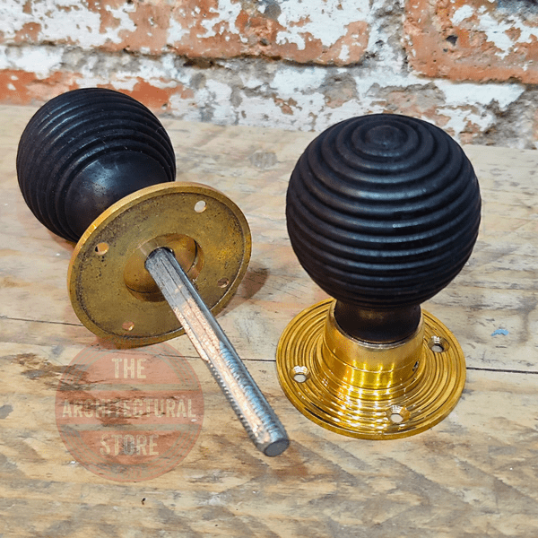 Beehive Door Knobs Ebonised