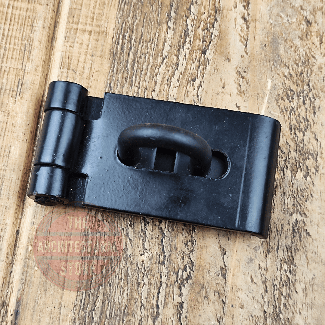 Heavy Duty Hasp And Staple Black Or Galvanised Fixings Included