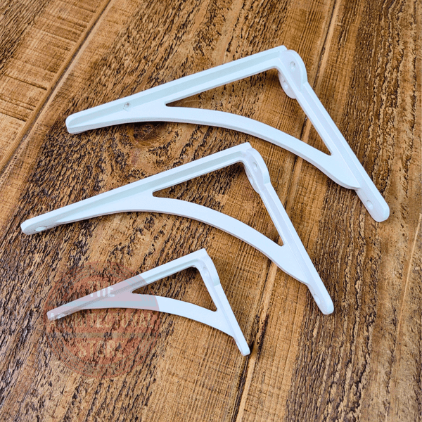 Heavy Duty White Shelf Brackets