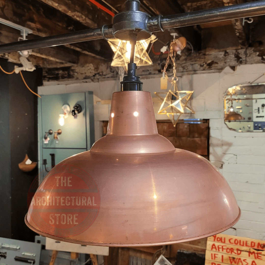 Industrial Style 3 Drop Light with Copper Shades