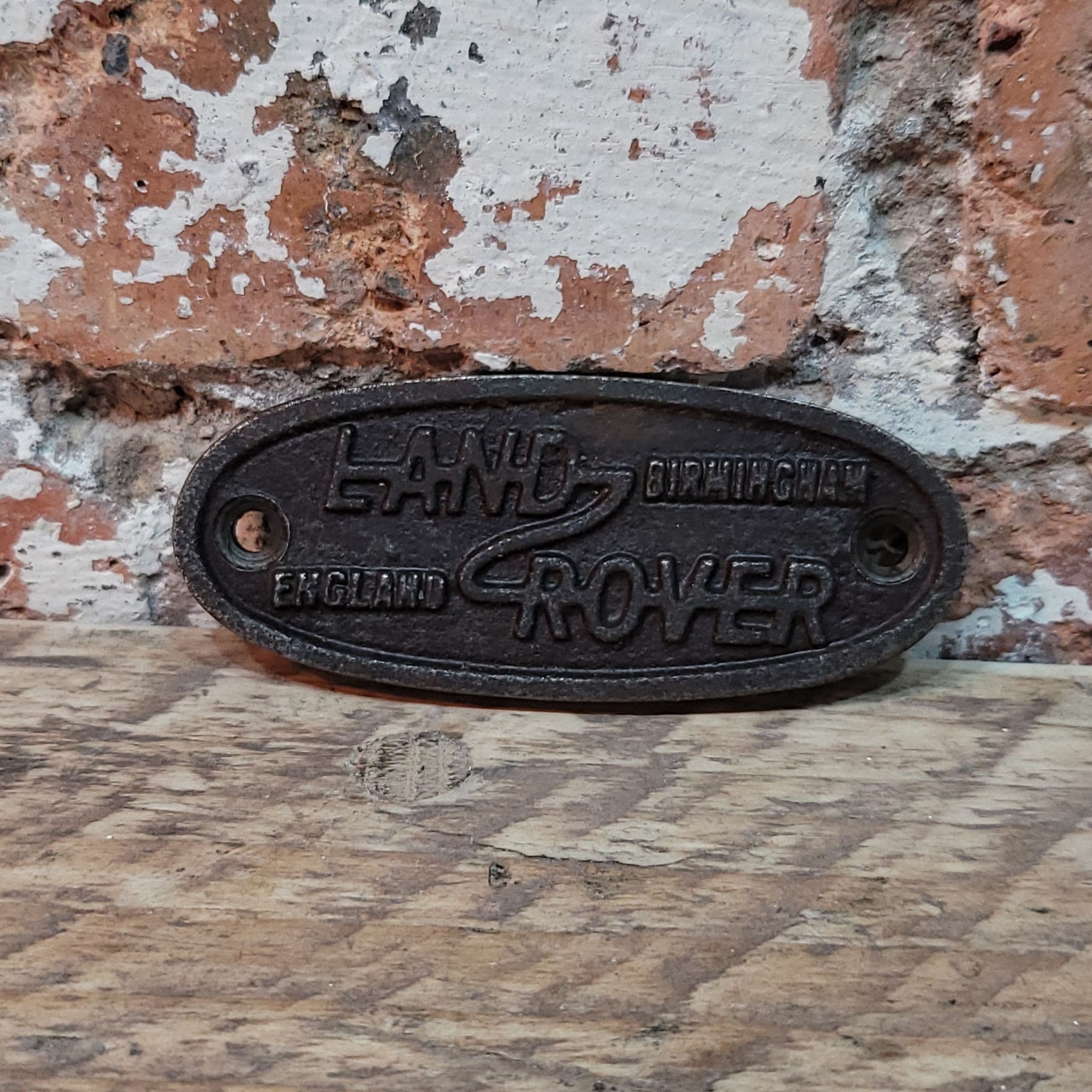 Land Rover Plaque