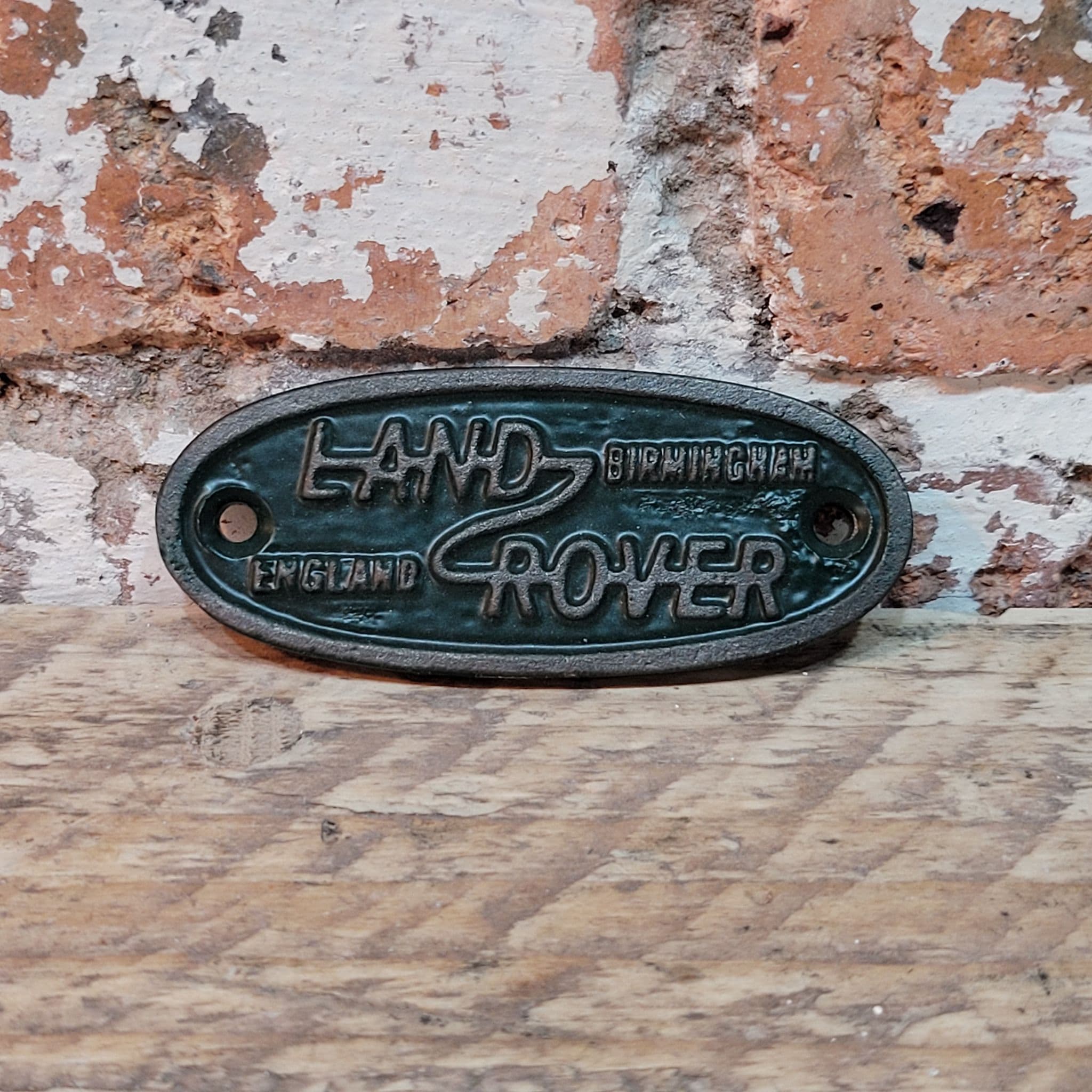 Land Rover Plaque Green