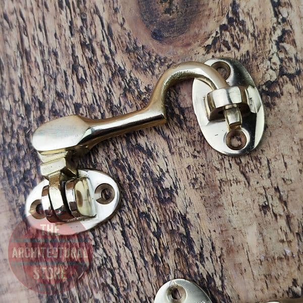 Polished Brass Cabin Hooks