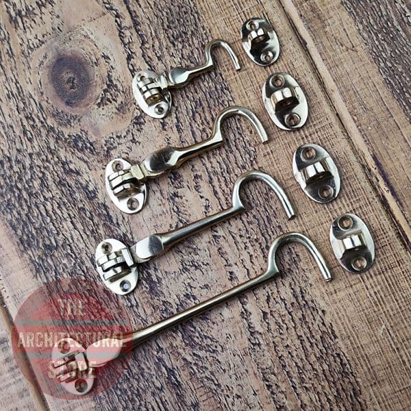 Polished Brass Cabin Hooks