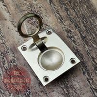 Polished Brass Flush Ring Pull