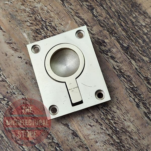Polished Brass Flush Ring Pull