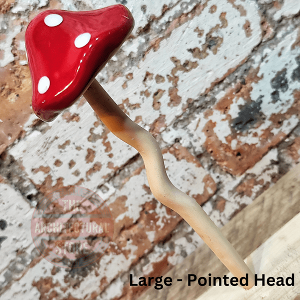 Red Ceramic Toadstools