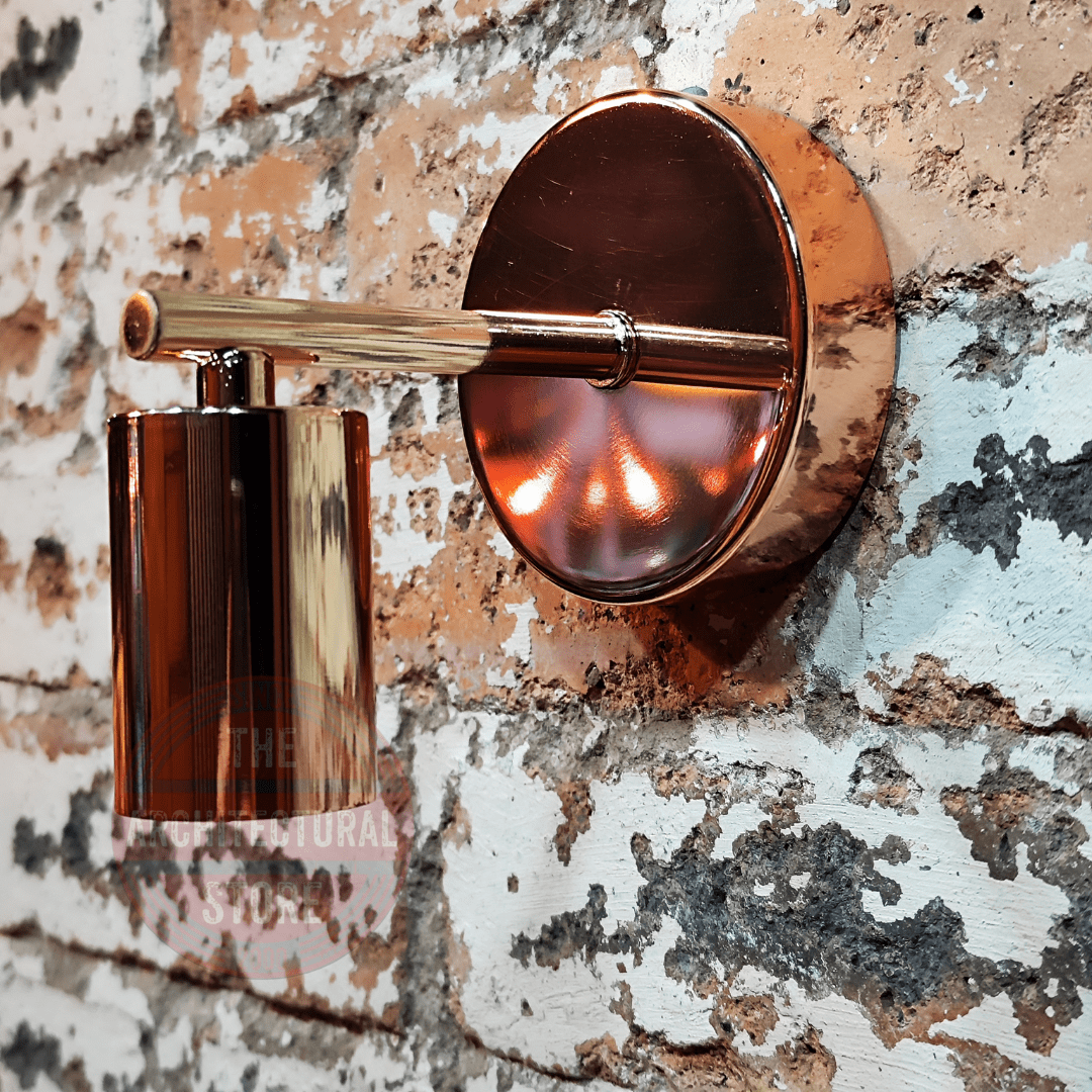 Rose Gold E27 Wall Light
