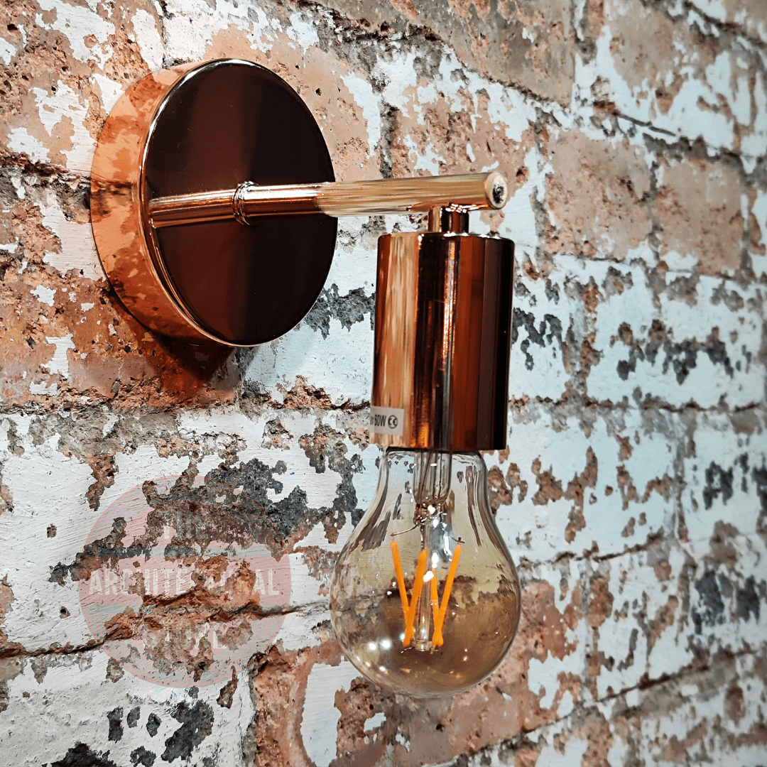 Rose Gold E27 Wall Light