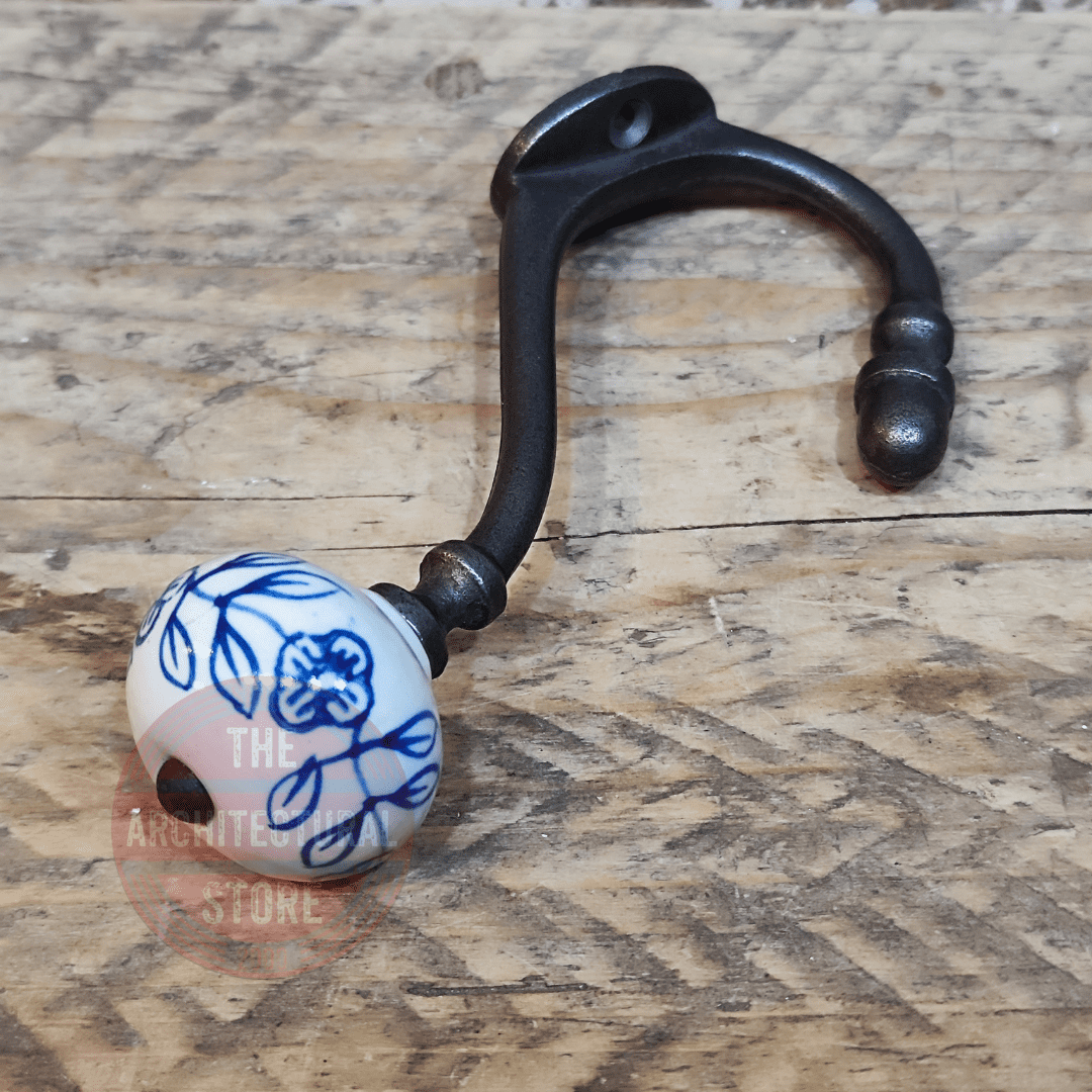 Single Ceramic Coat Hook