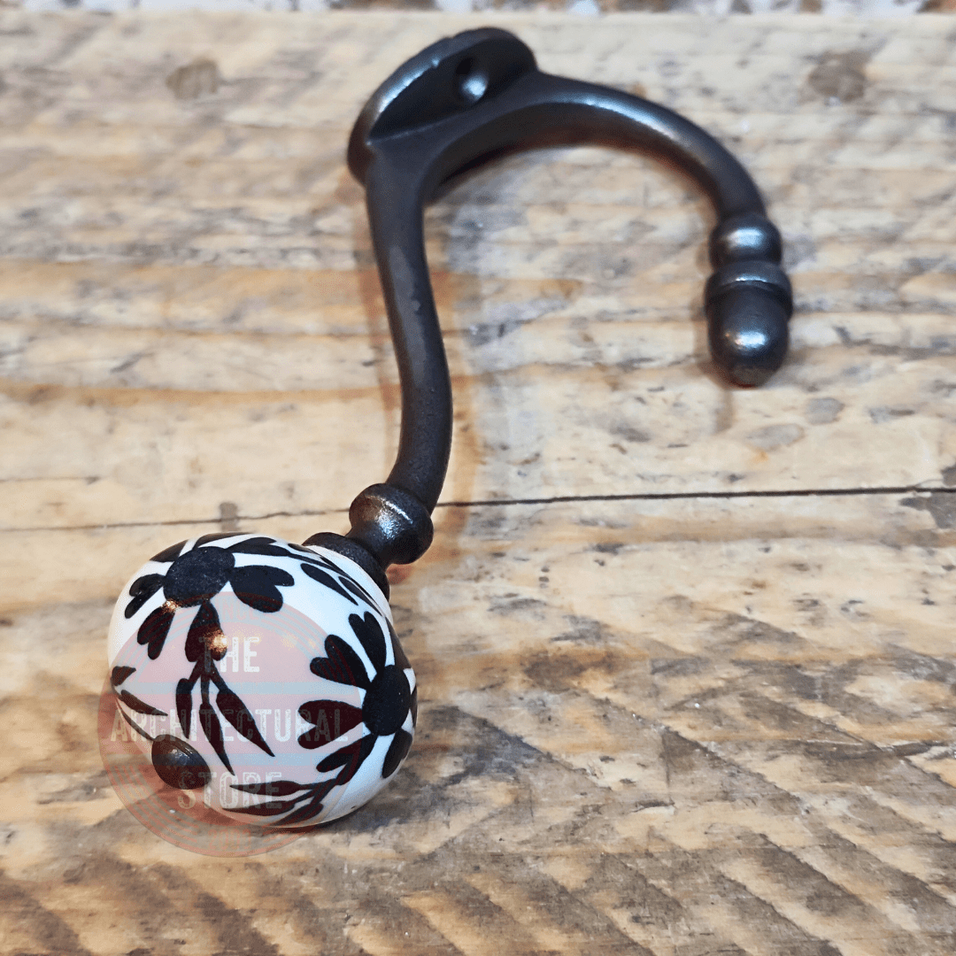 Single Ceramic Coat Hook