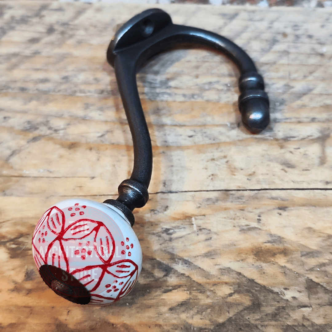 Single Ceramic Coat Hook