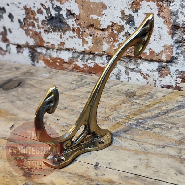 Solid Brass Double Hook
