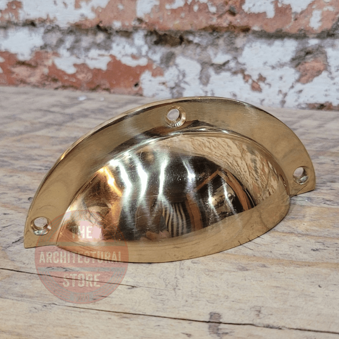 Solid Brass Drawer Pull 87mm