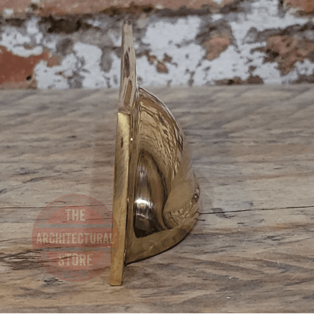 Solid Brass Drawer Pull Square Back Plate