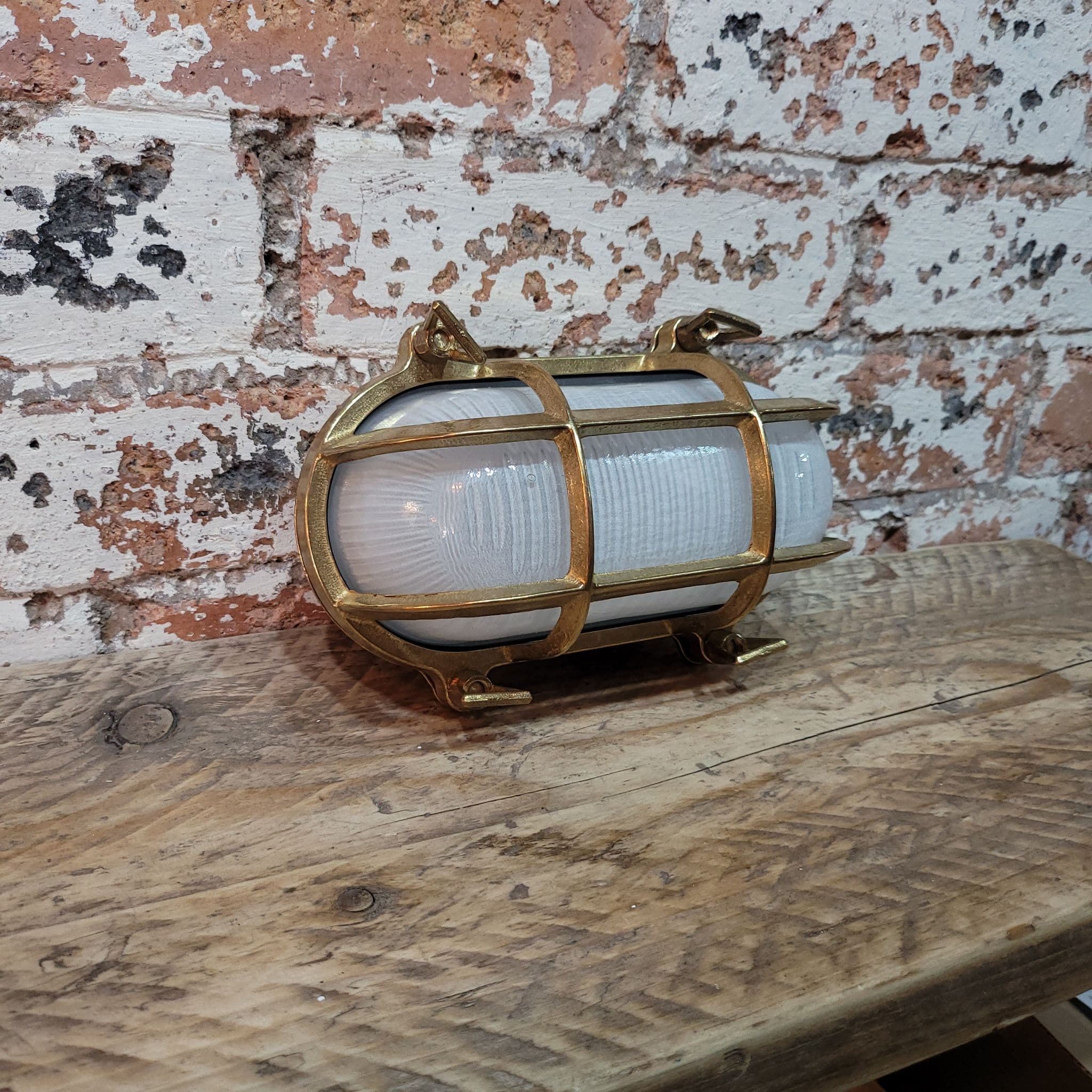 Solid Brass Outdoor Bulkhead Light