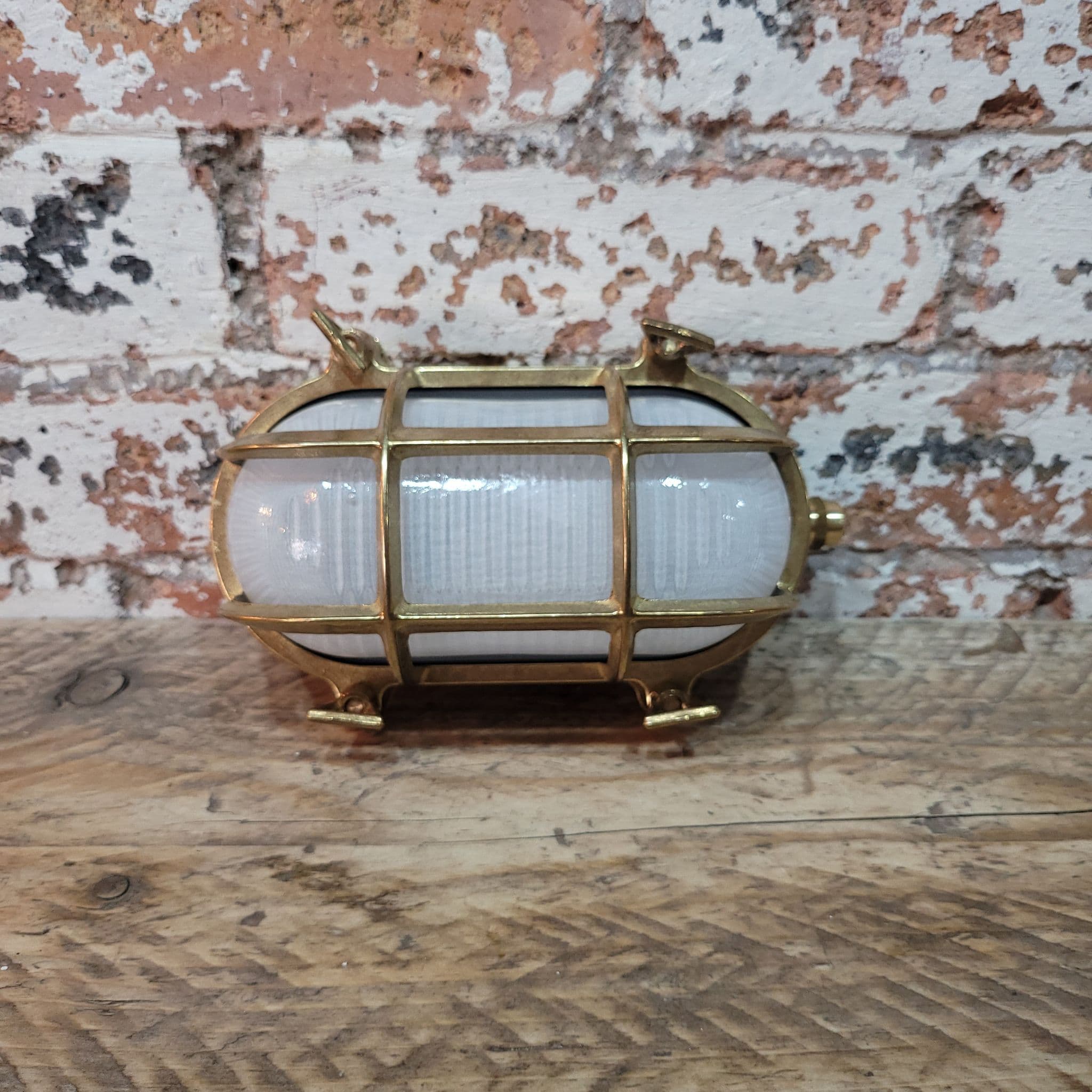 Solid Brass Outdoor Bulkhead Light