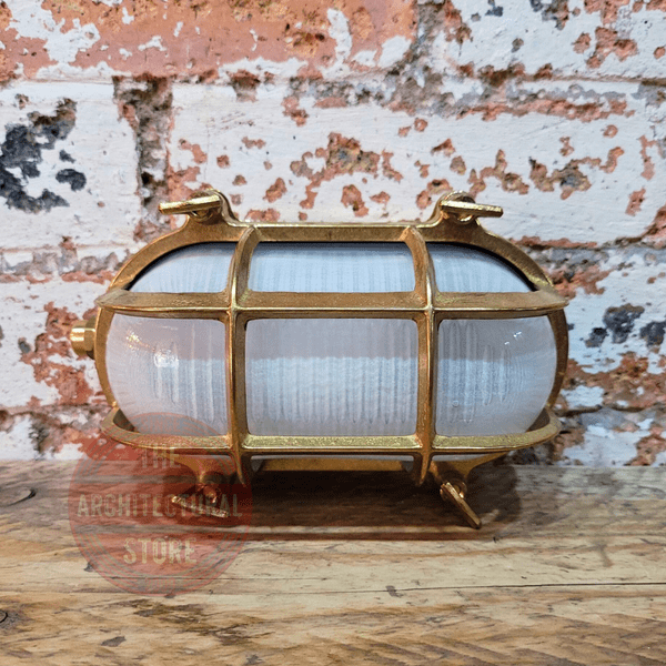 Solid Brass Outdoor Bulkhead Light