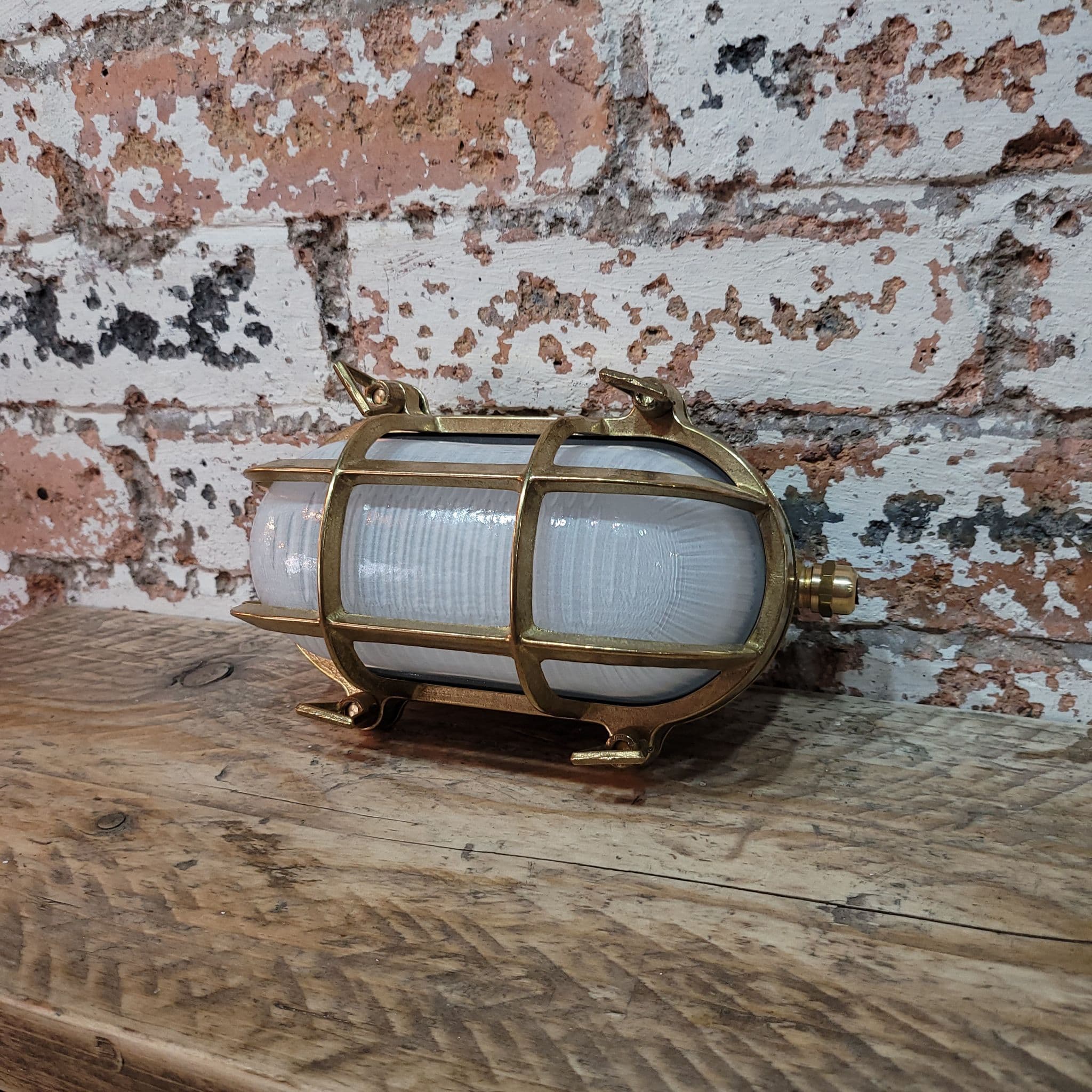 Solid Brass Outdoor Bulkhead Light