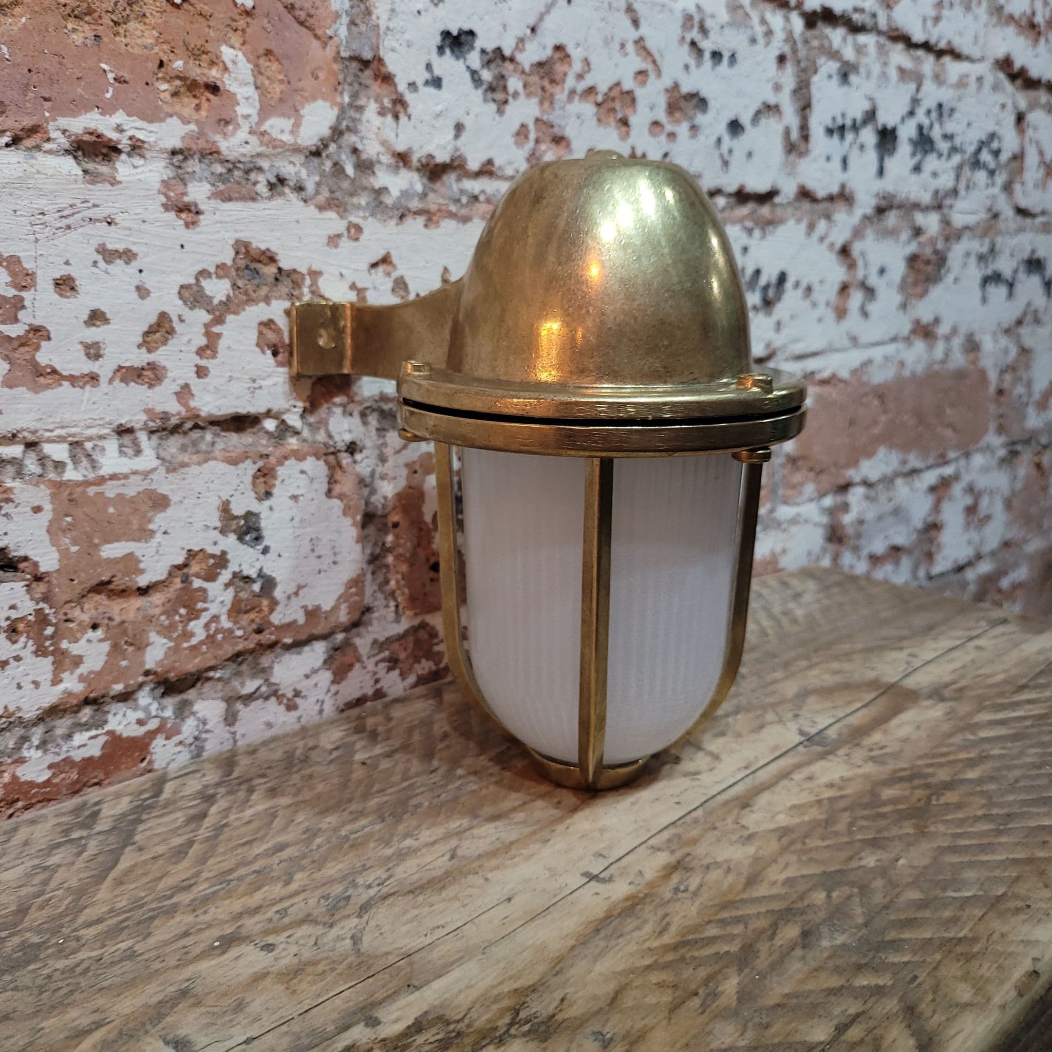 Solid Brass Wall Mounted Bulkhead Light