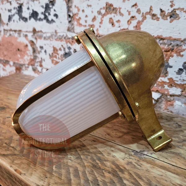 Solid Brass Wall Mounted Bulkhead Light