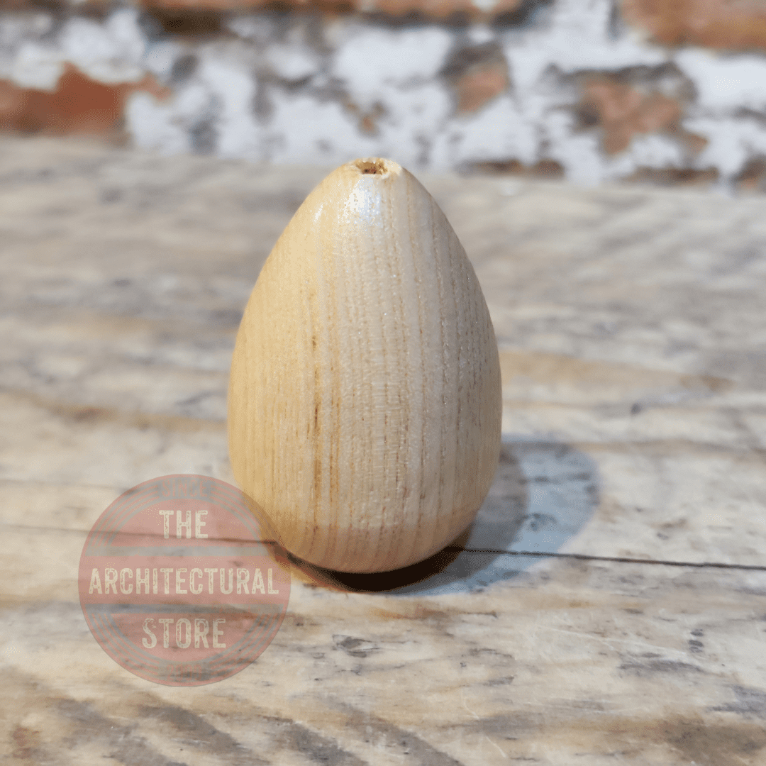Solid Wood Peardrop Light Pull
