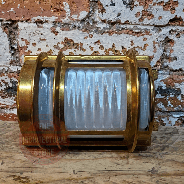 Square Solid Brass Outdoor Bulkhead Light