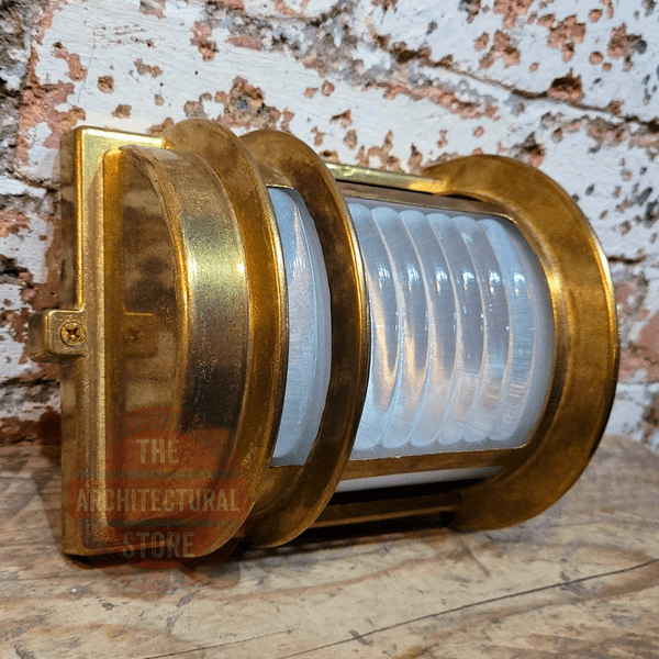 Square Solid Brass Outdoor Bulkhead Light