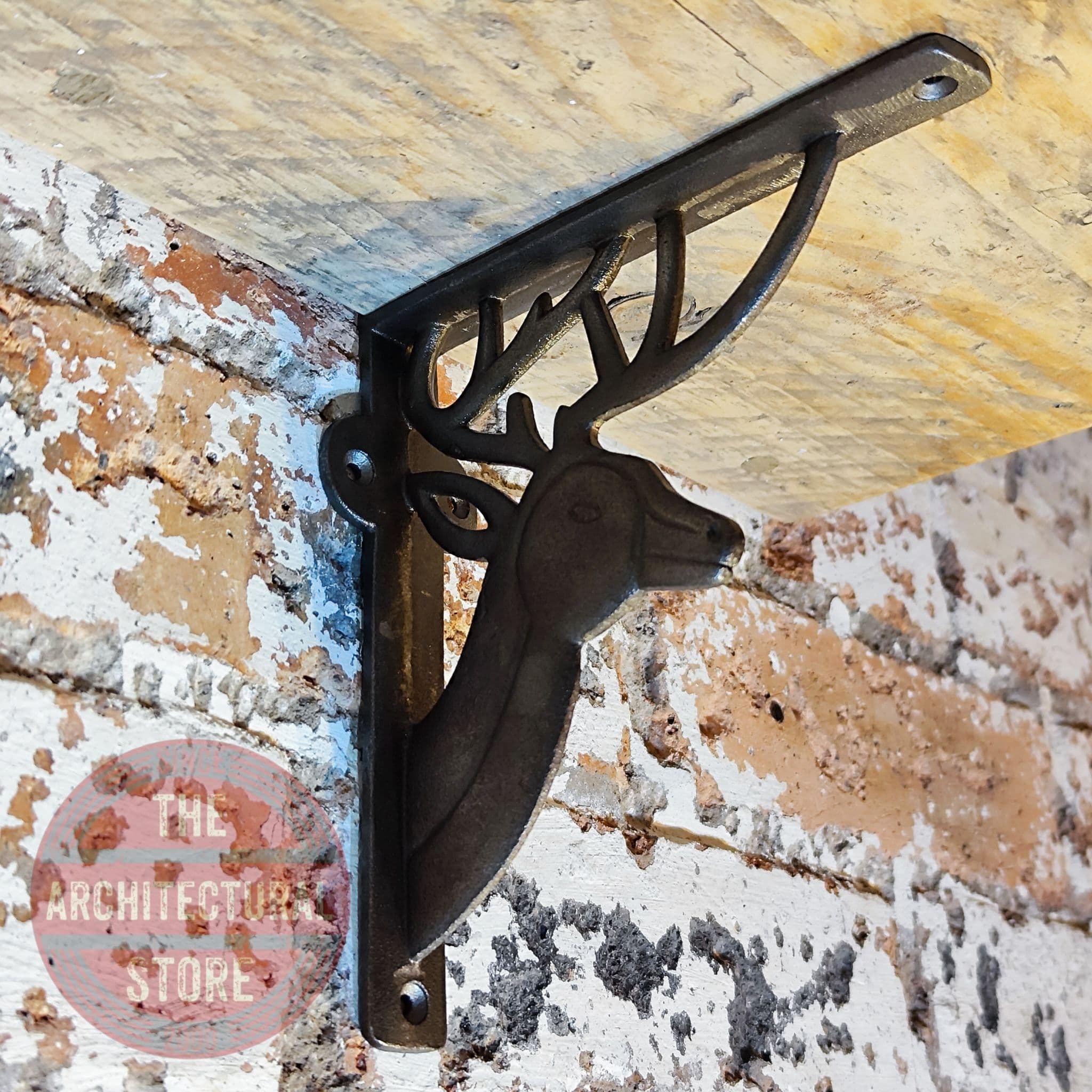 Deer Decorative Shelf Brackets Pair Of Black Forest Germany