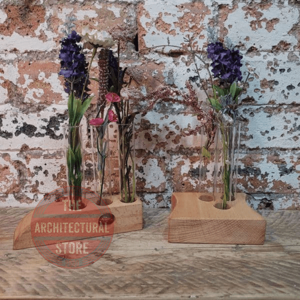 Triple Test Tube Flower Holders