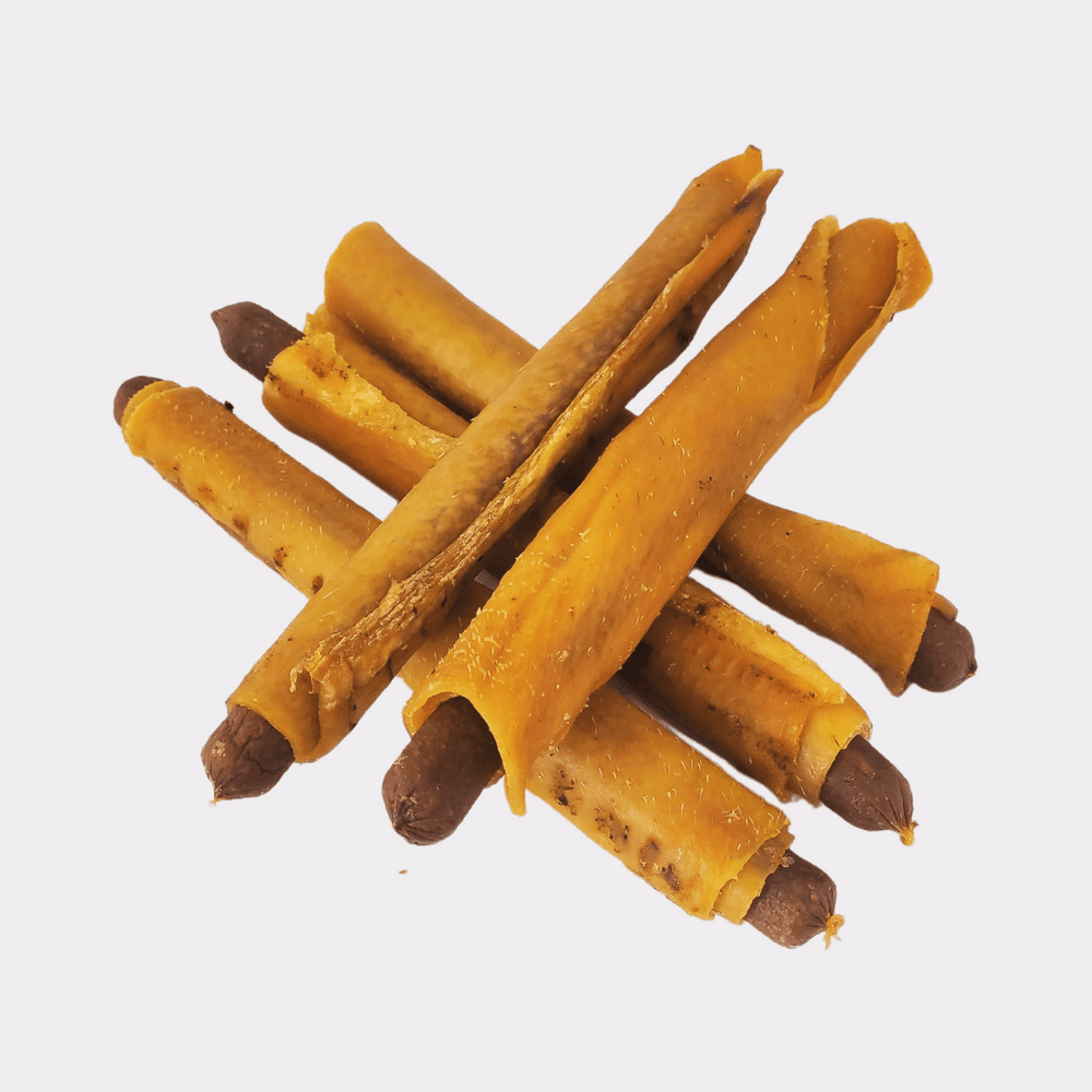 Gourmet Sausage Rolls for Dogs: Savoury Treats Wrapped in Pork Rind"