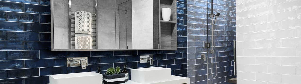 Bora Bora Wavy Gloss Ceramic Bathroom/Kitchen Wall Tile 300 x 75mm x ...