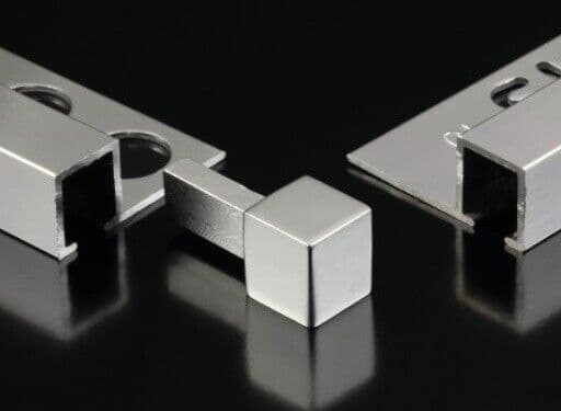 Genesis EDP Aluminium Internal/External Corner Piece for Cube/Box Tile ...