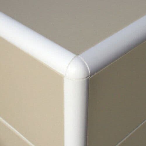 Genesis PVC External Tile Trim Corners pack 0f 4 in 6 8 10 or 12mm white