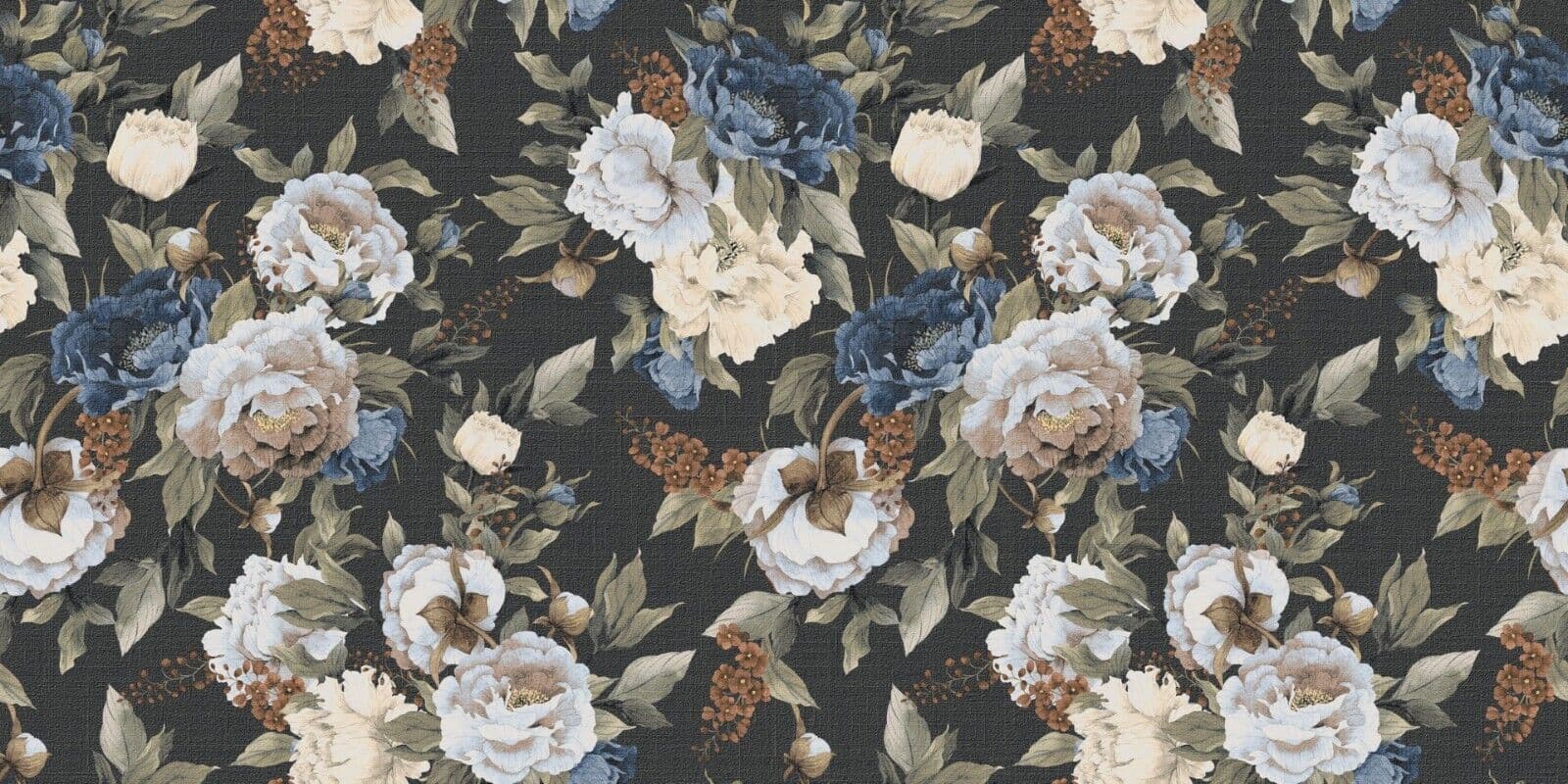 Romantic Flowers Matt Porcelain Feature Wall Tile 1200 x 600 x 1 tile 0 ...