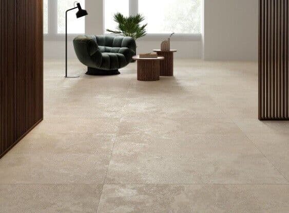 Siena Classico Travertine Effect Porcelain Wall/Floor Tile 600 x 1200 x ...