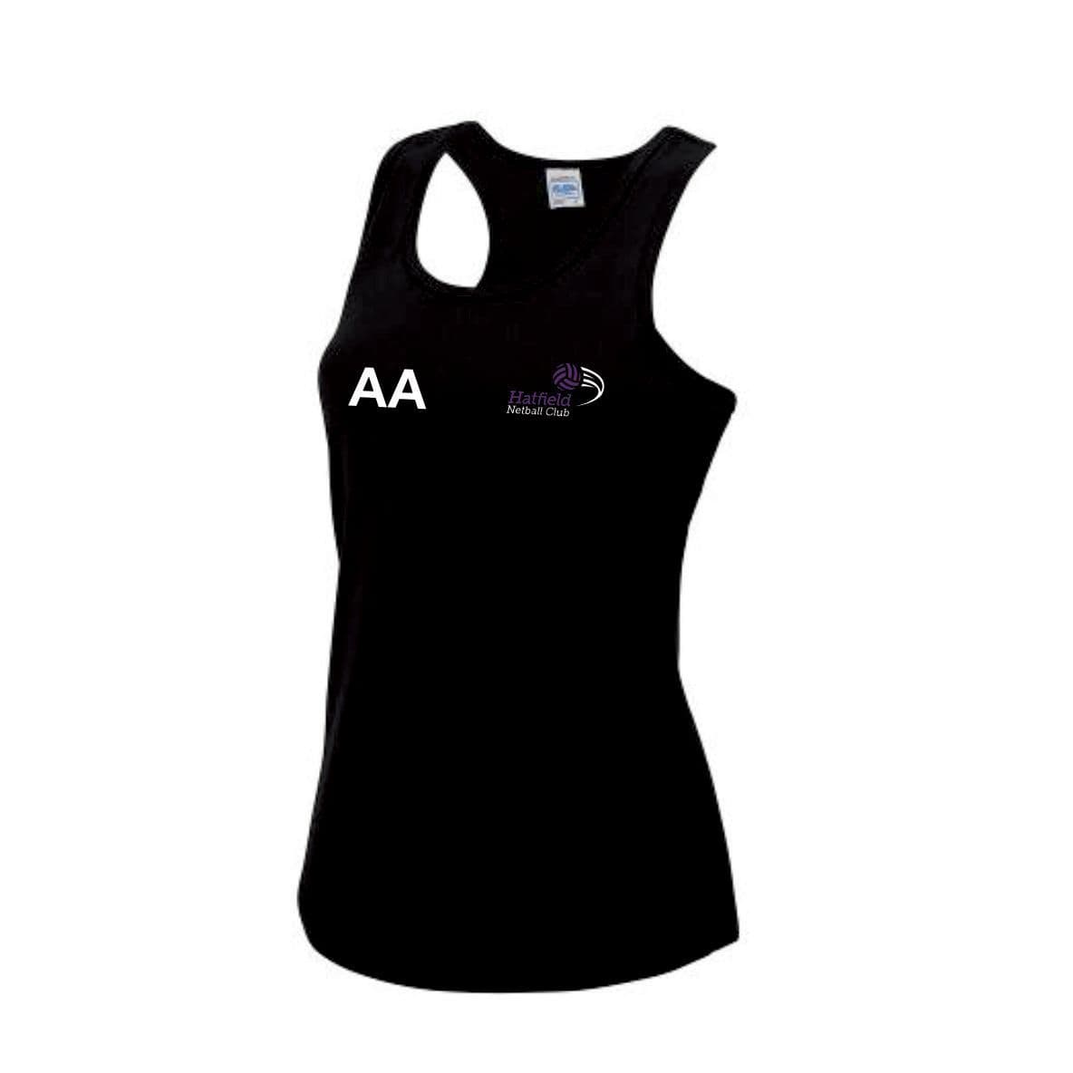 Hatfield Netball Training Vest Senior BLACK