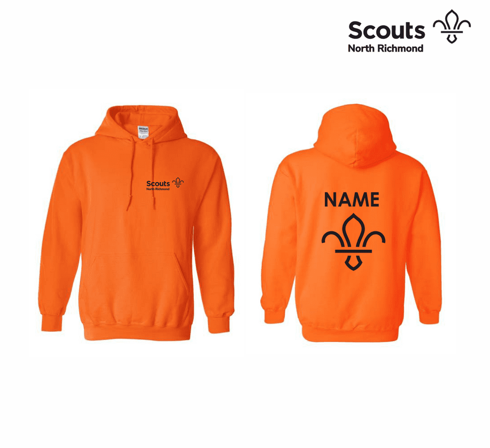 North Richmond Scouts Orange Hoodie Adults
