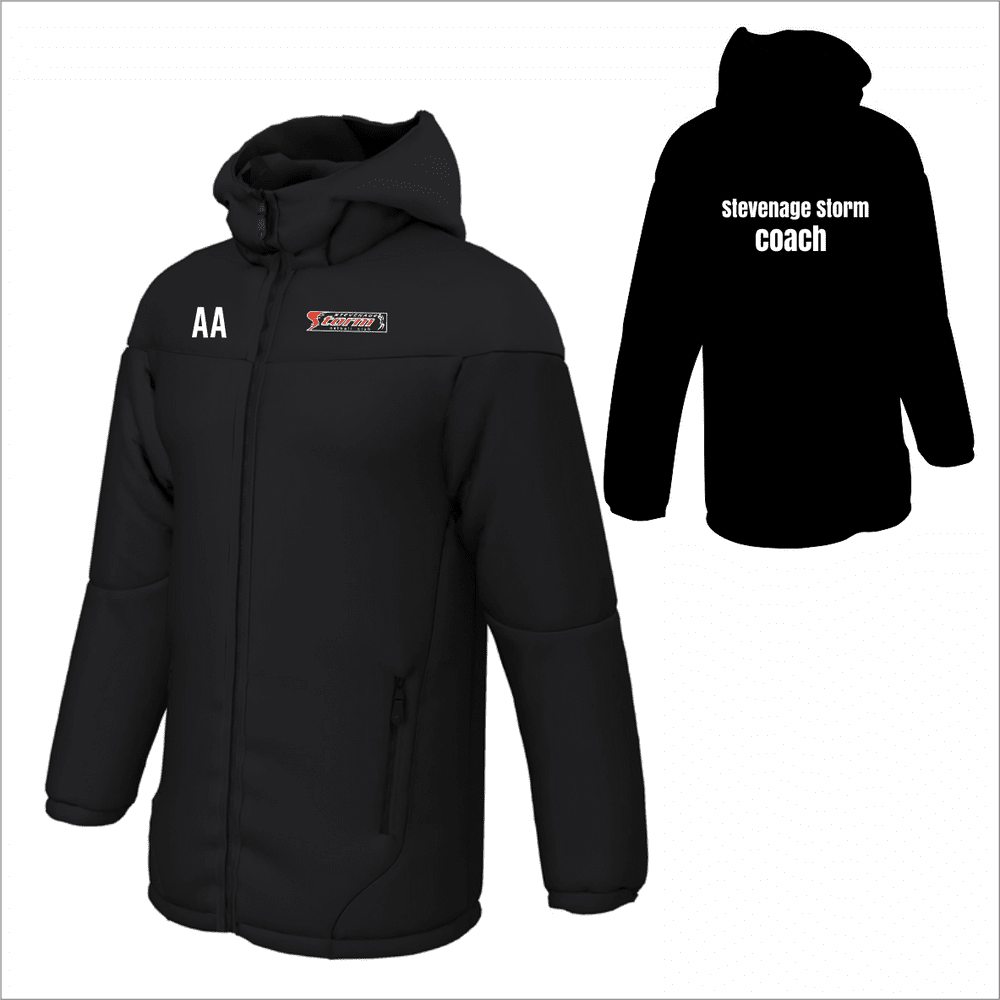 Stevenage Storm Netball COACHES Padded Thermal Jacket Senior