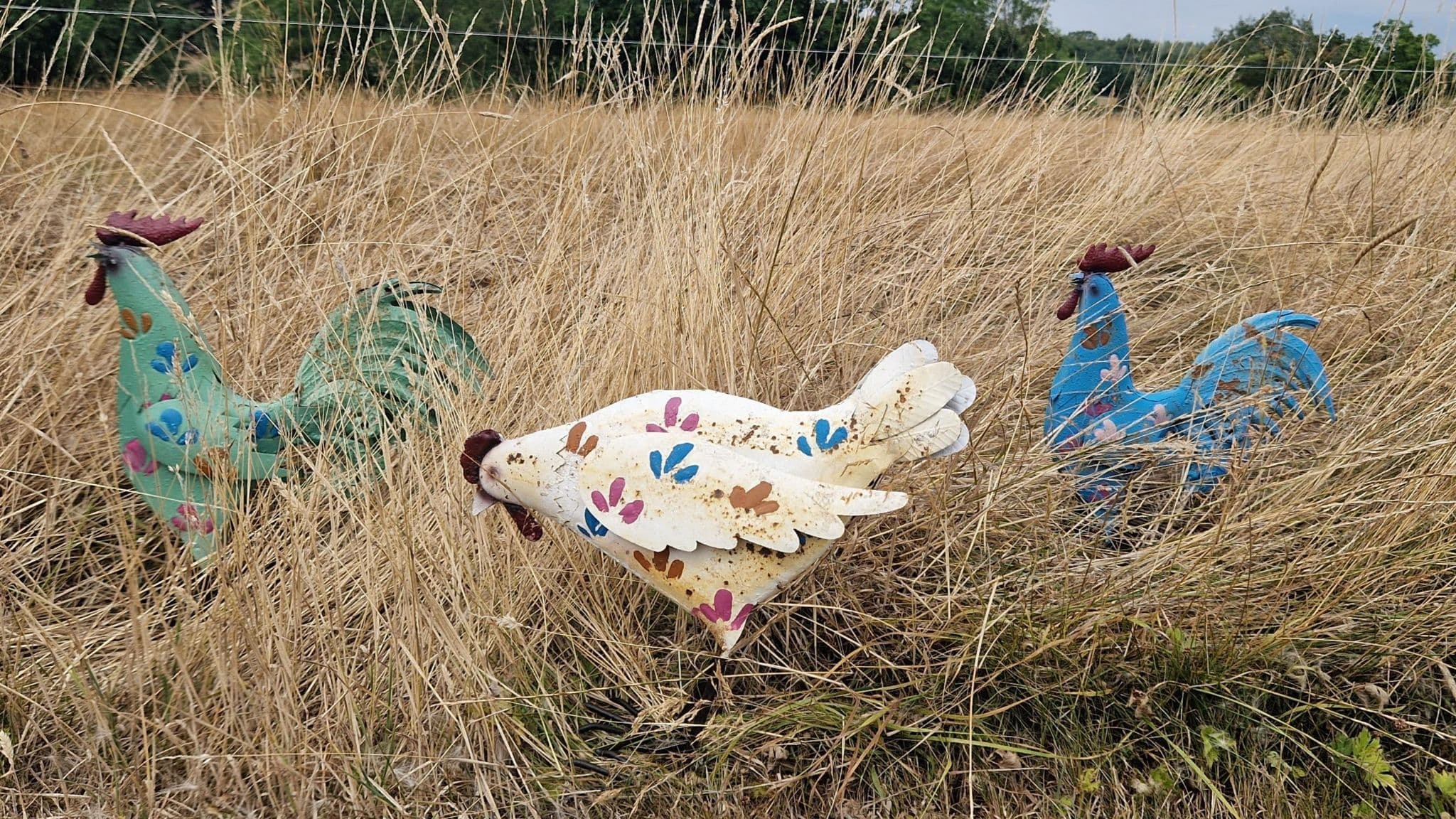 Painted Green Cockerel