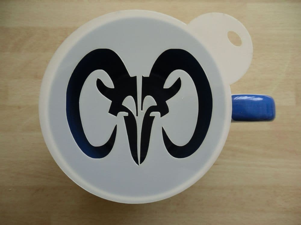 100mm aries star sign stencil