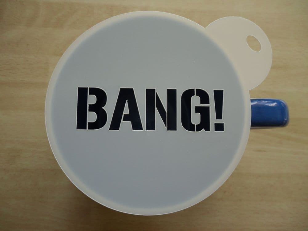 100mm bang stencil