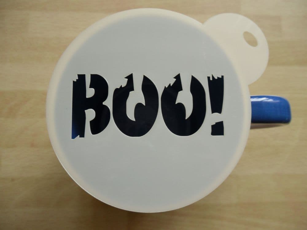 100mm boo stencil