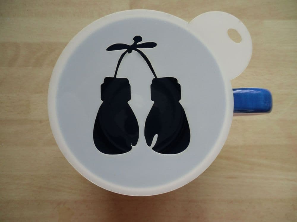 100mm boxing gloves stencil